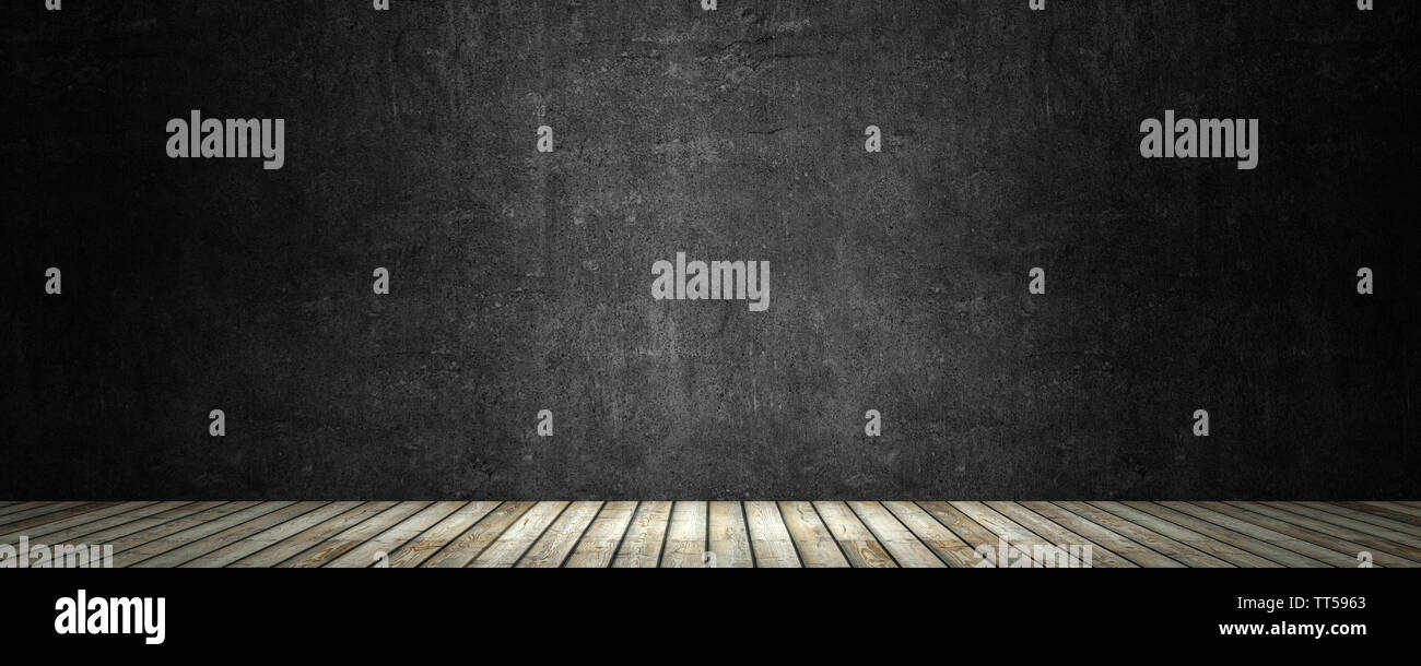 rustic emty room with stone wall - Illustration Stock Photo - Alamy
