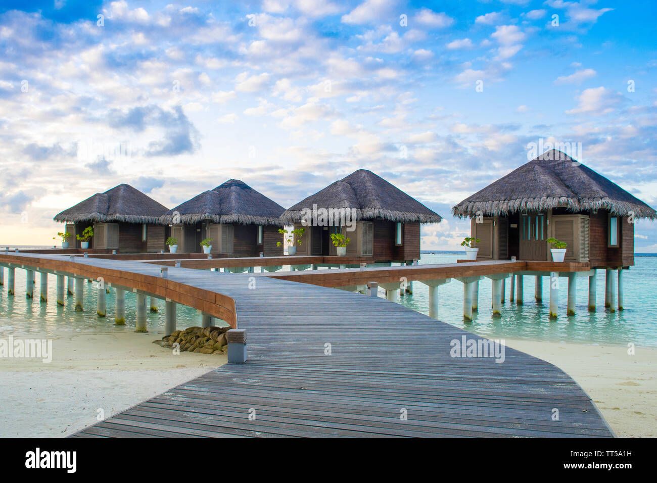 South Ari Atoll, Maldives island - 16 June 2017: Beautiful tropical ...