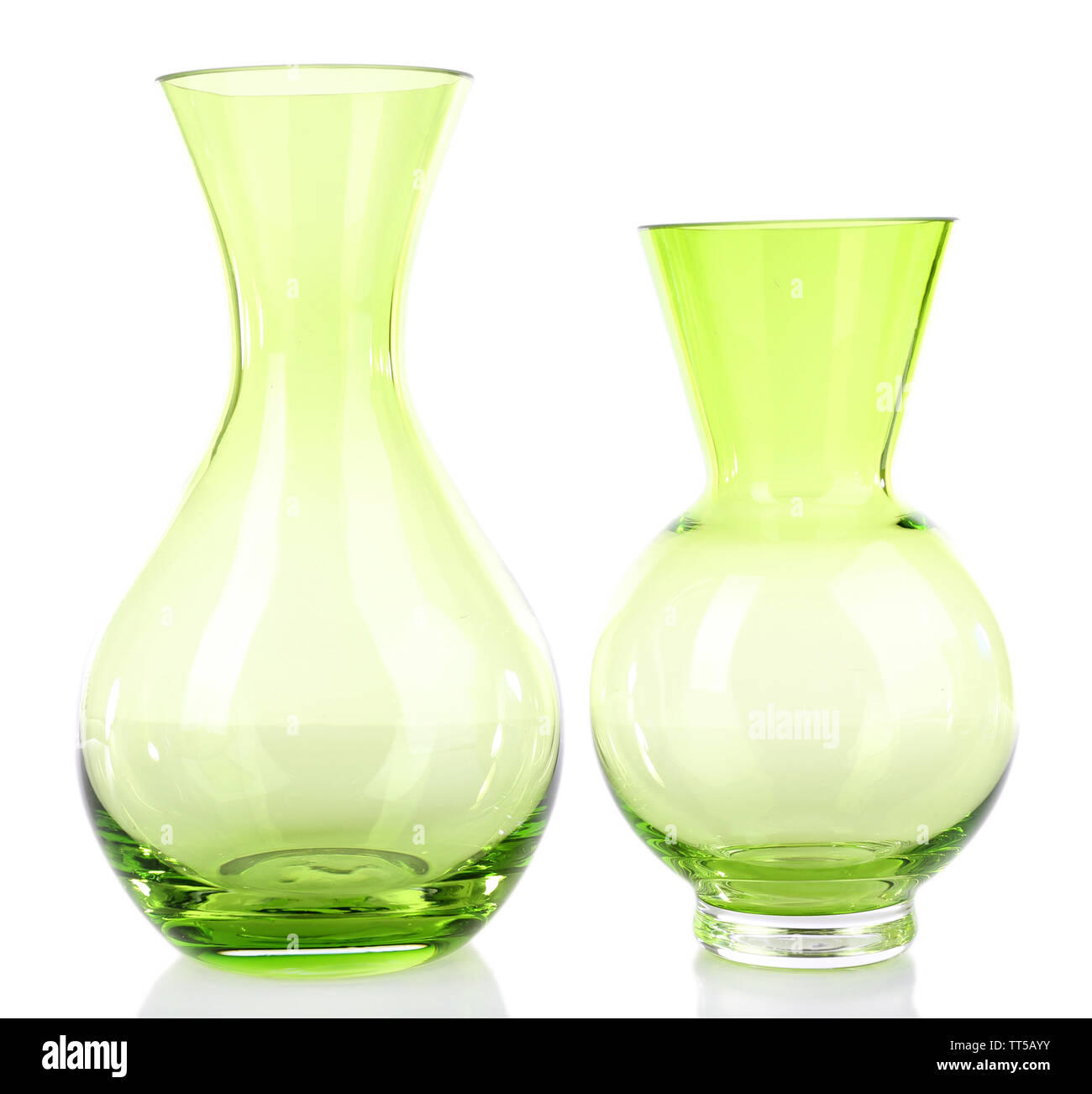 Glass vase isolated on white Stock Photo - Alamy