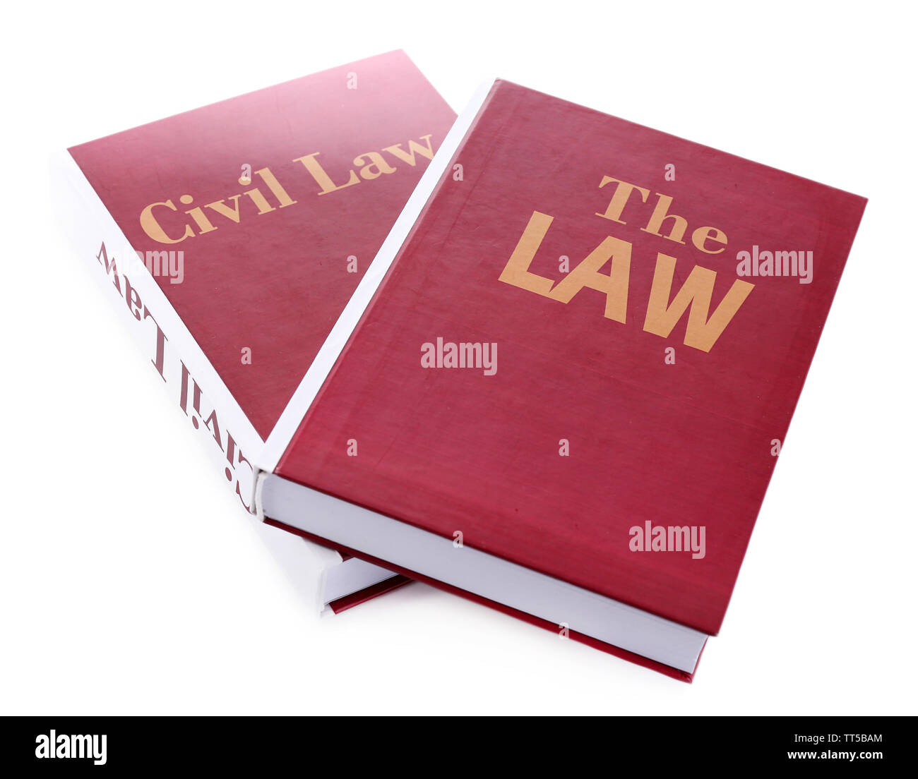 Books of Law isolated on white Stock Photo - Alamy