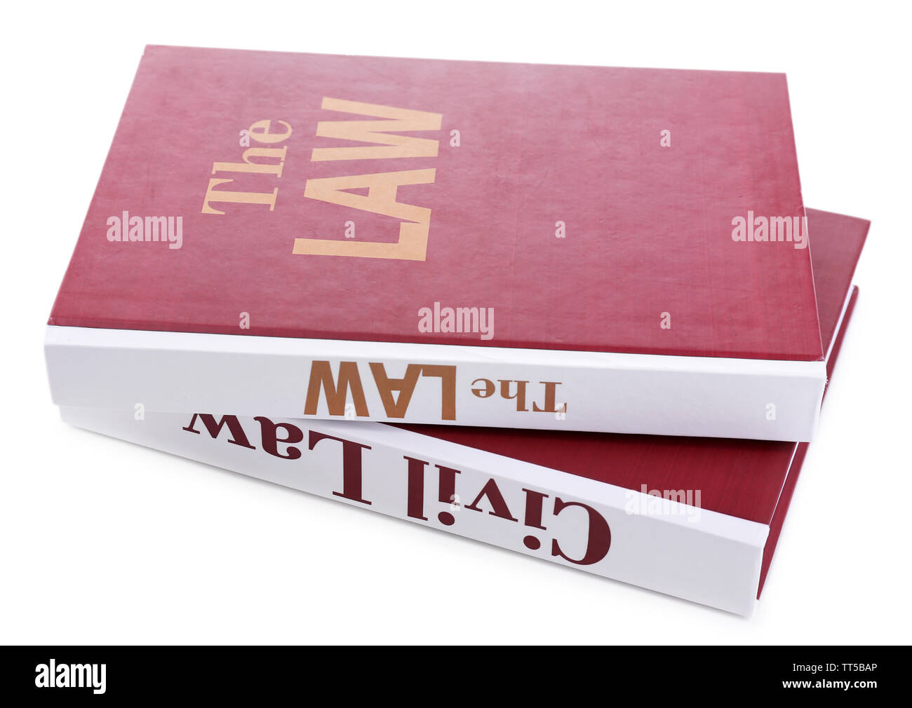 Books of Law isolated on white Stock Photo - Alamy