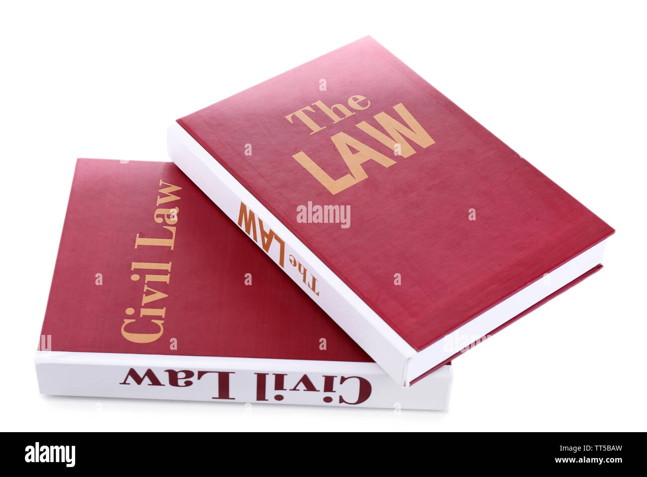 Books of Law isolated on white Stock Photo - Alamy