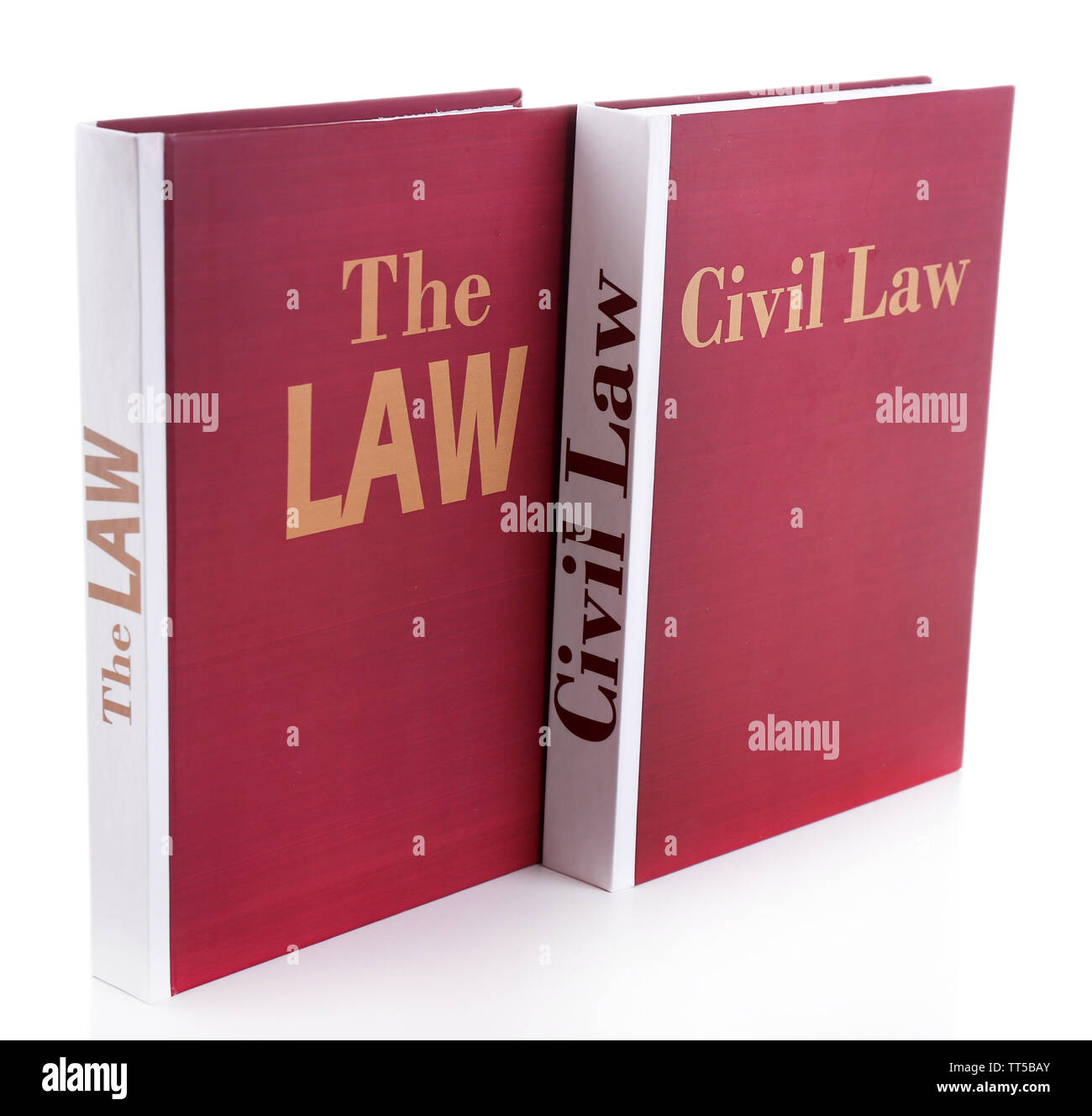 Books of Law isolated on white Stock Photo - Alamy