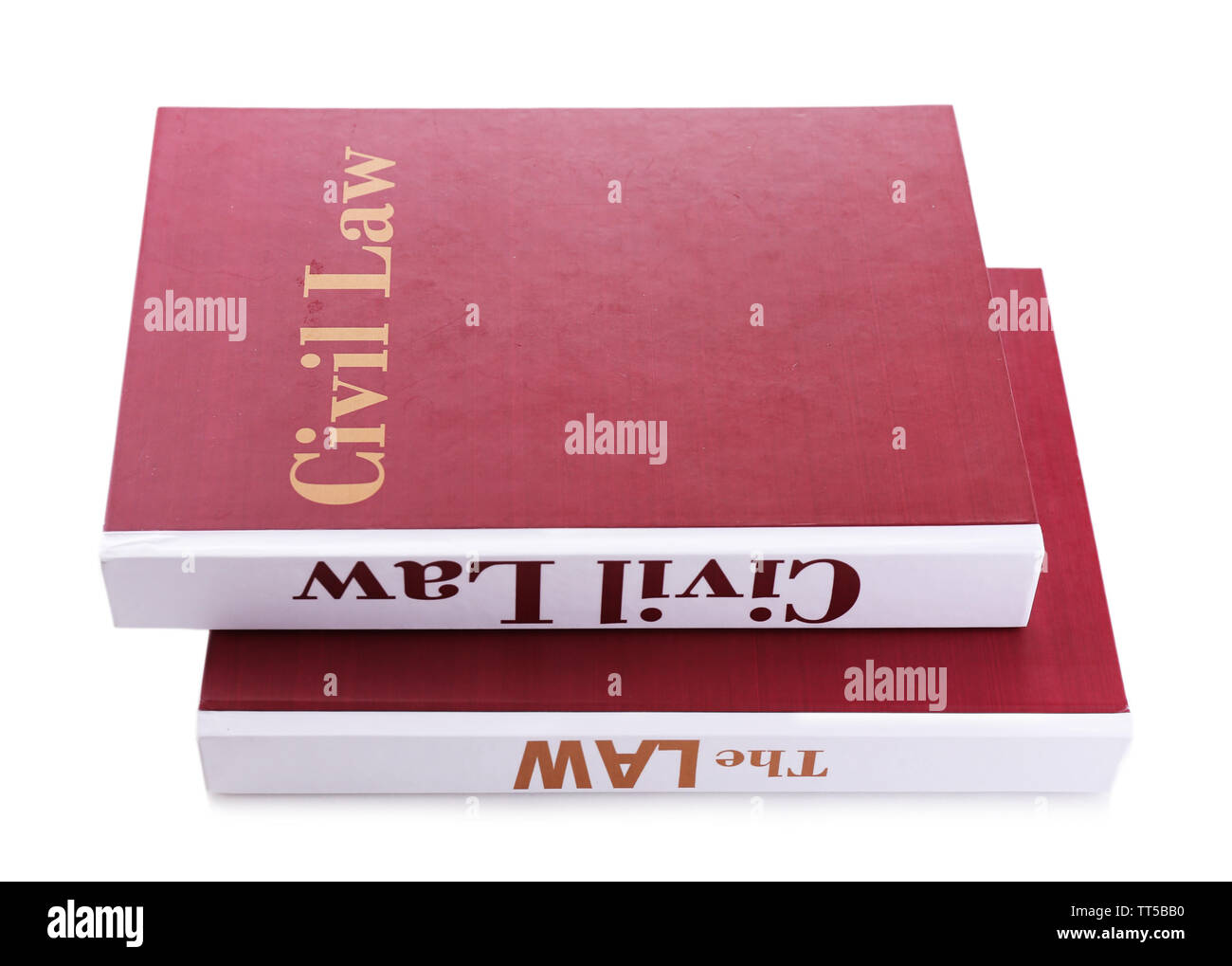 Books of Law isolated on white Stock Photo - Alamy