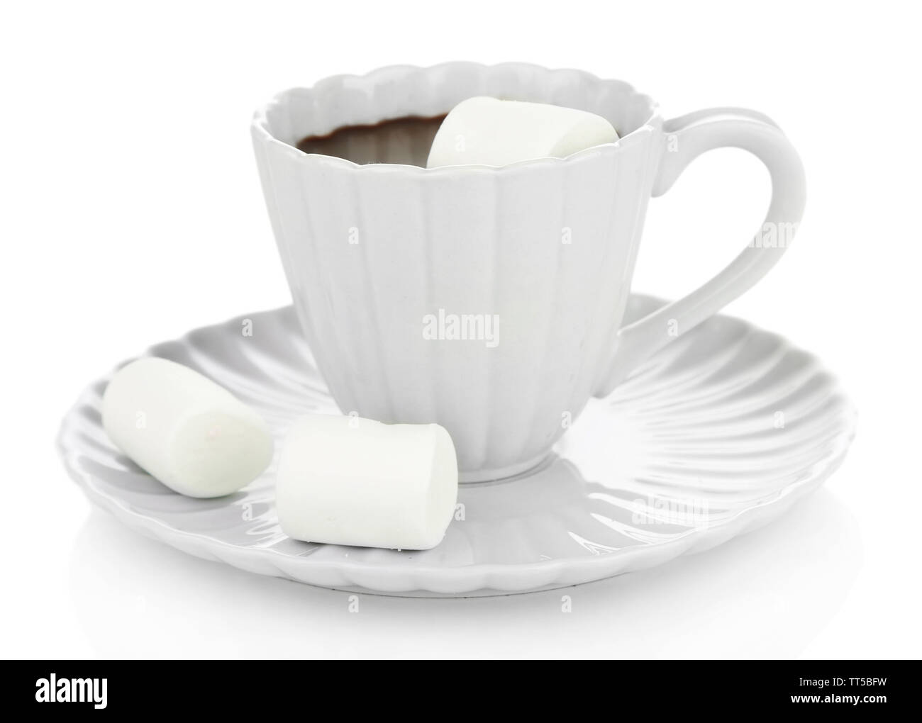 Marshmallows in coffee cup Cut Out Stock Images & Pictures - Alamy