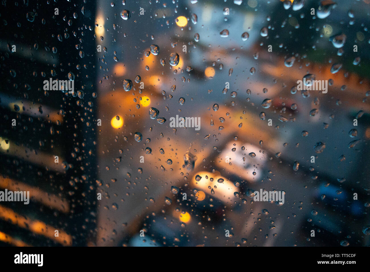 City lights through glass hi-res stock photography and images - Alamy