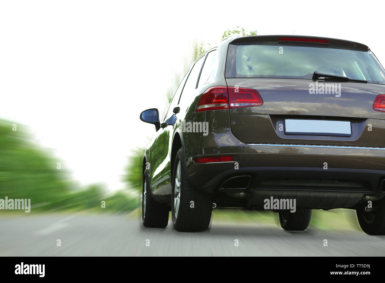Car on road Stock Photo - Alamy