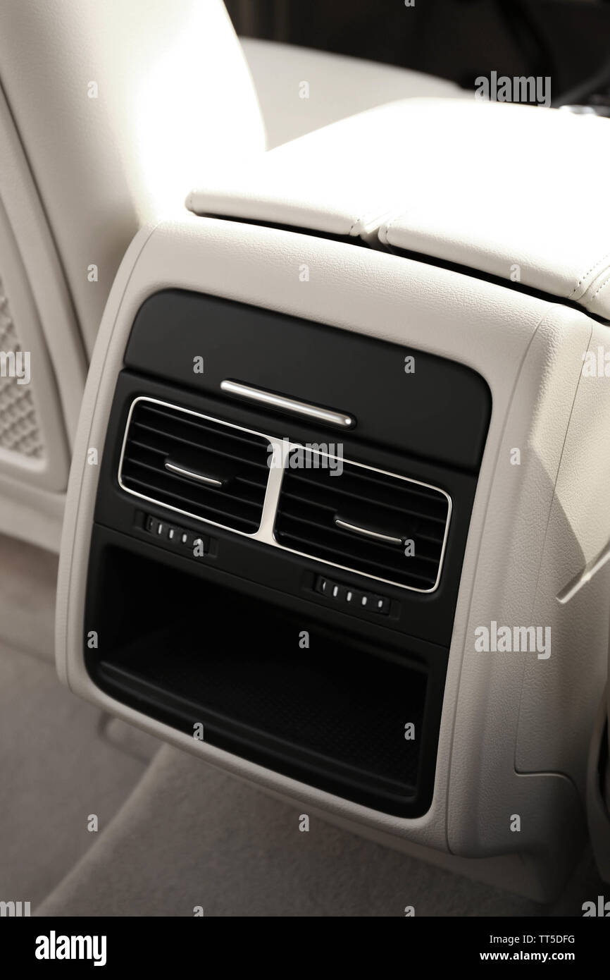 Modern car interior. Air conditioner, close-up Stock Photo - Alamy