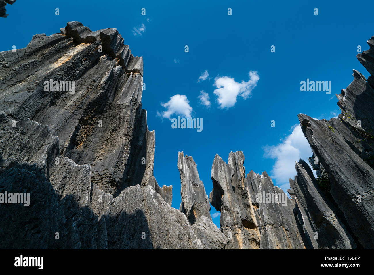 Tall rocks formations of limestone, The Stone Forest, Shilin Yi ...