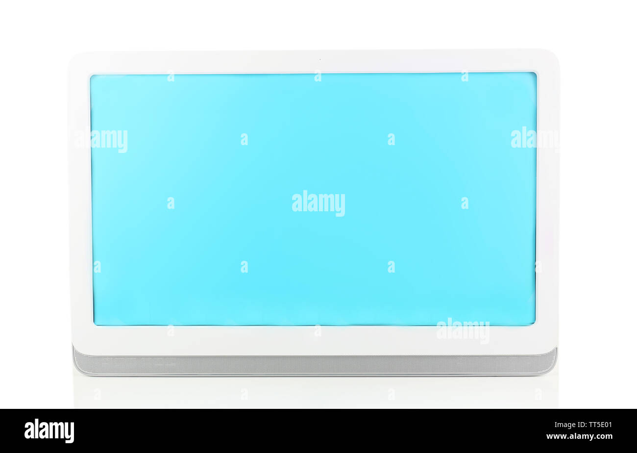 Modern tablet pc isolated on white Stock Photo - Alamy