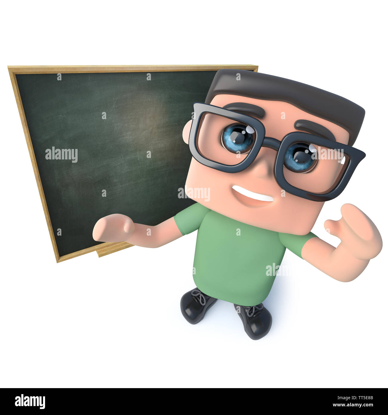 Cartoon Computer Nerd