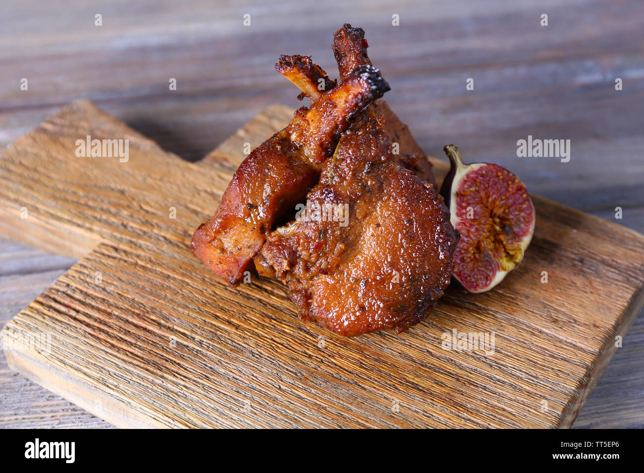 Grilled Lamb steak Stock Photo - Alamy