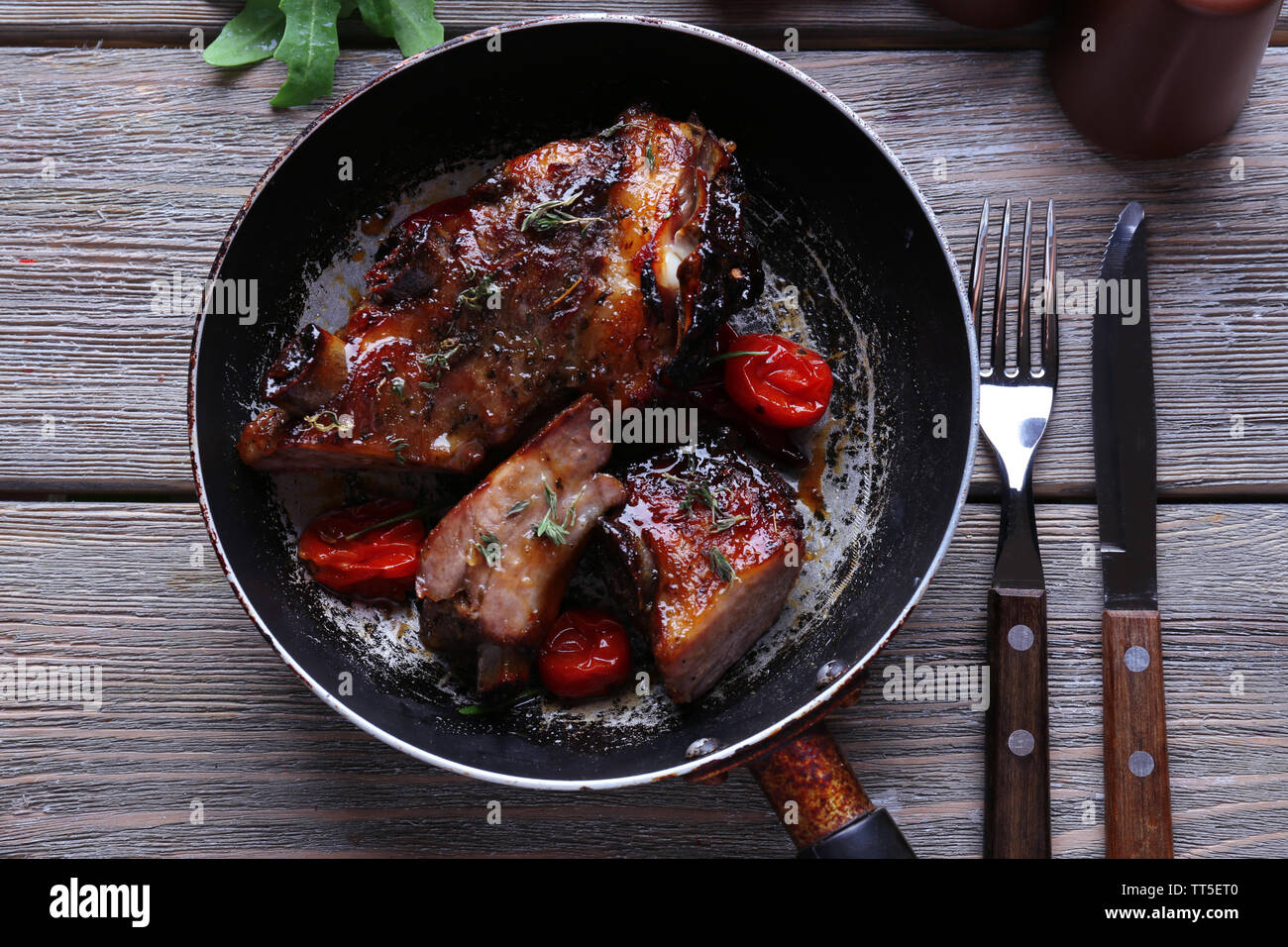 Grilled Lamb steak Stock Photo - Alamy