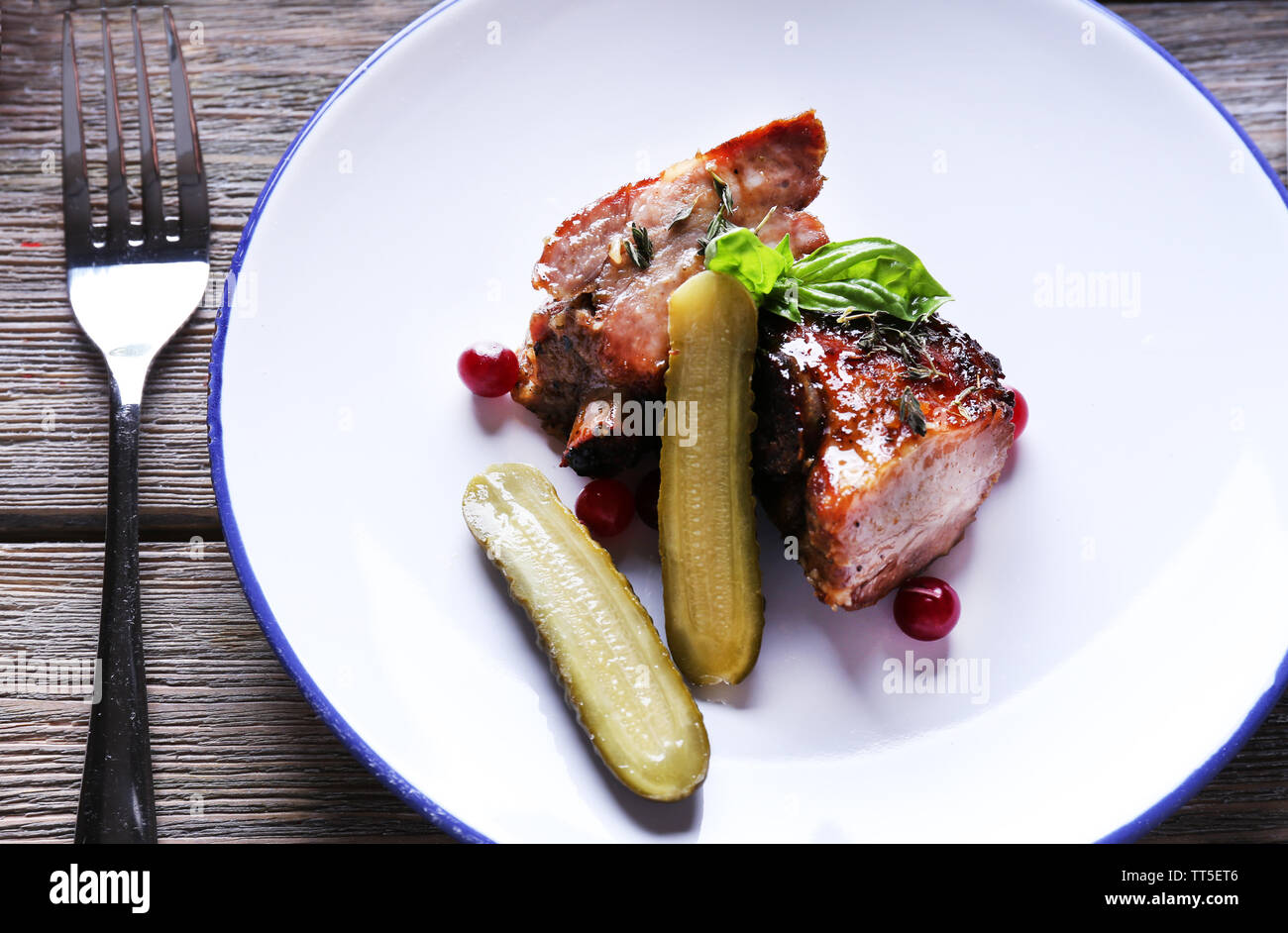 Grilled Lamb steak Stock Photo - Alamy