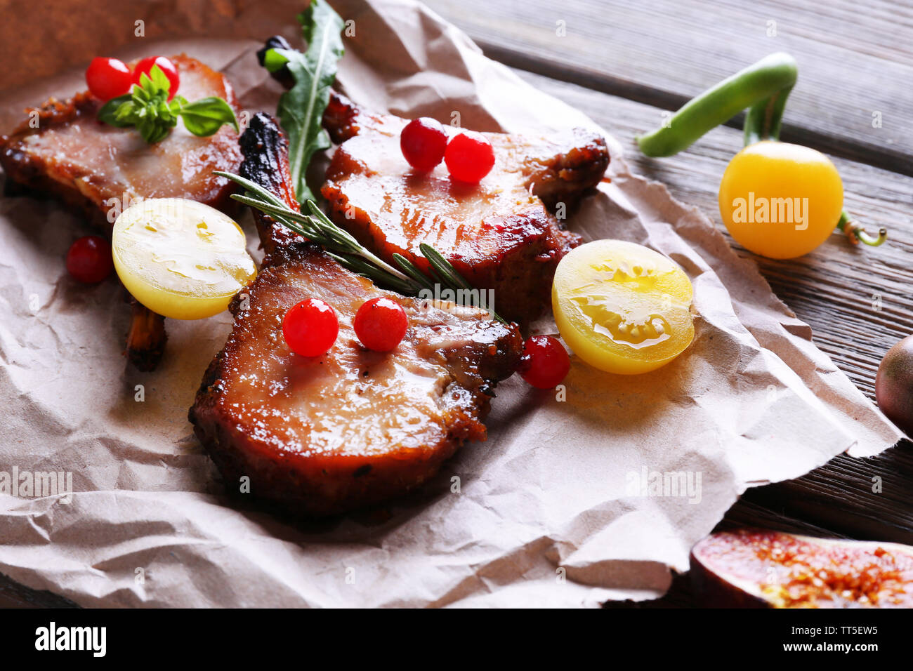 Grilled Lamb steak Stock Photo - Alamy