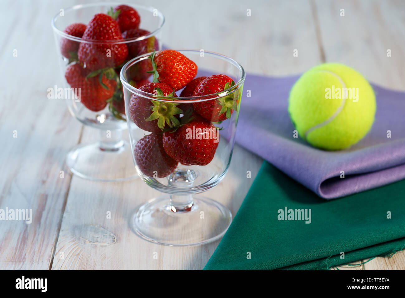 Tennis ball strawberry hi-res stock photography and images - Alamy