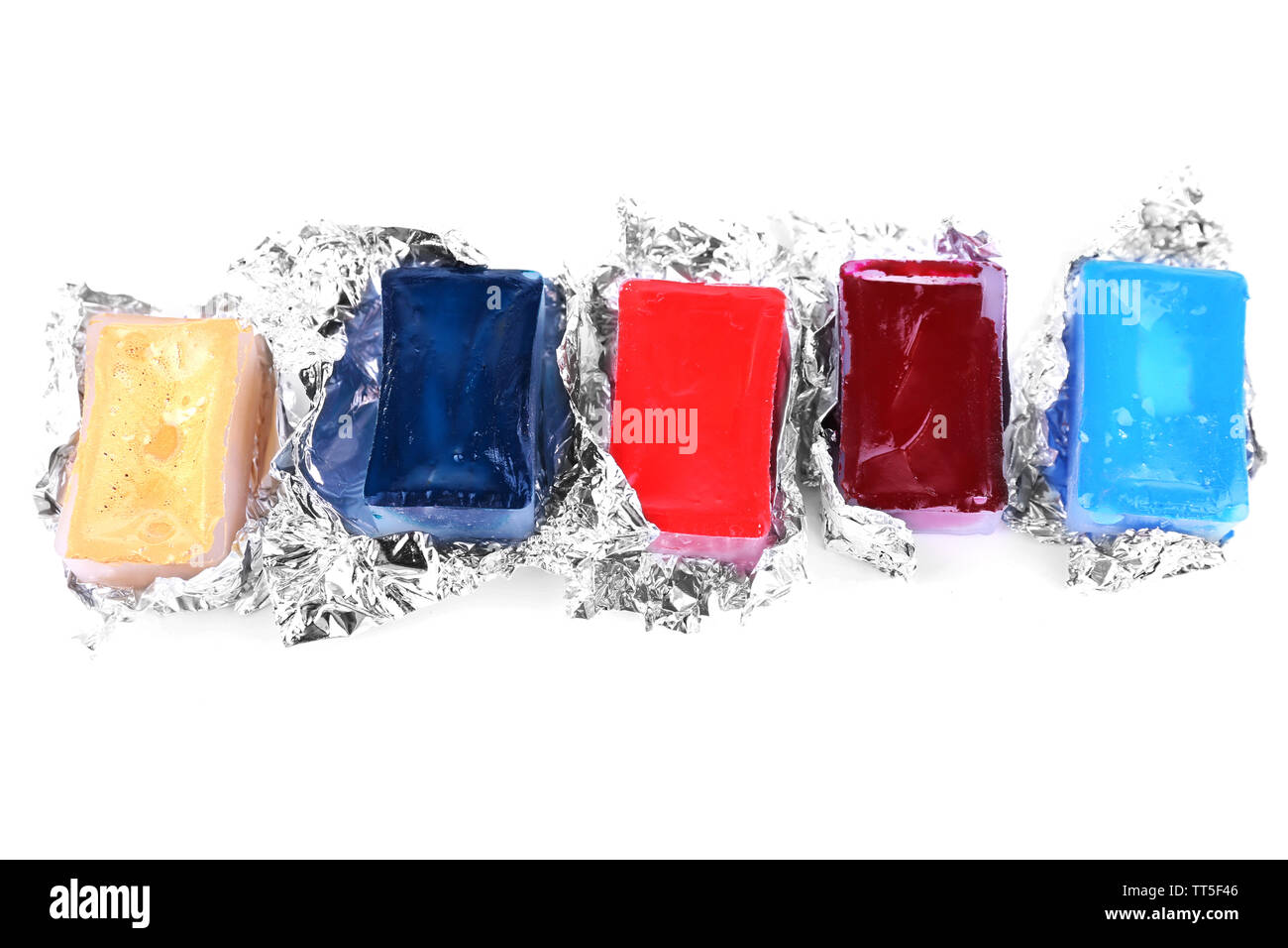 Watercolor paint cubes isolated on white Stock Photo - Alamy