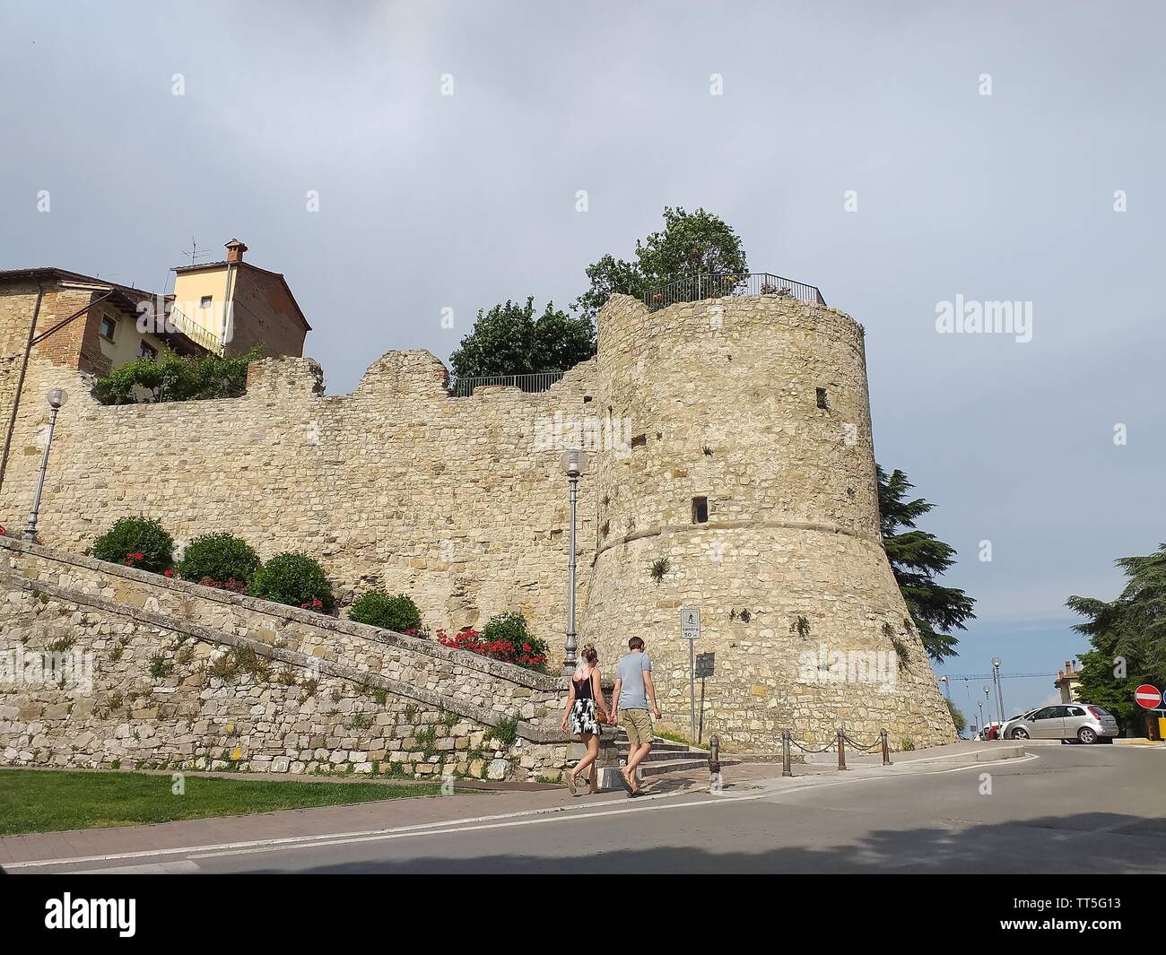 This big castle area in Perugia is highest point in town Stock Photo ...