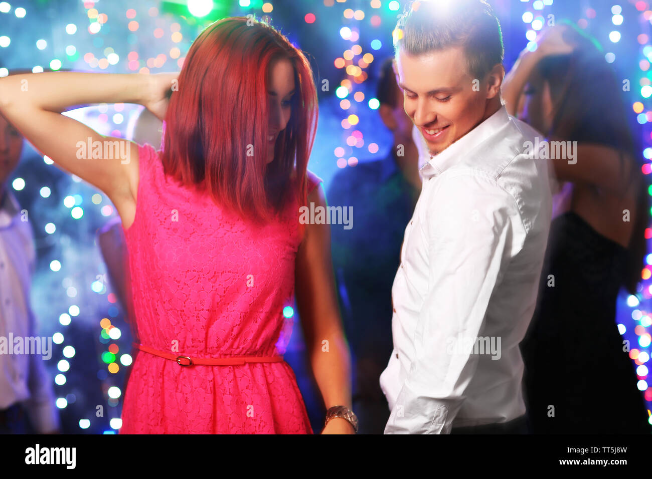 Young people dancing at party Stock Photo - Alamy