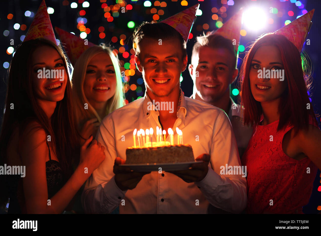 Birthday party in club Stock Photo - Alamy