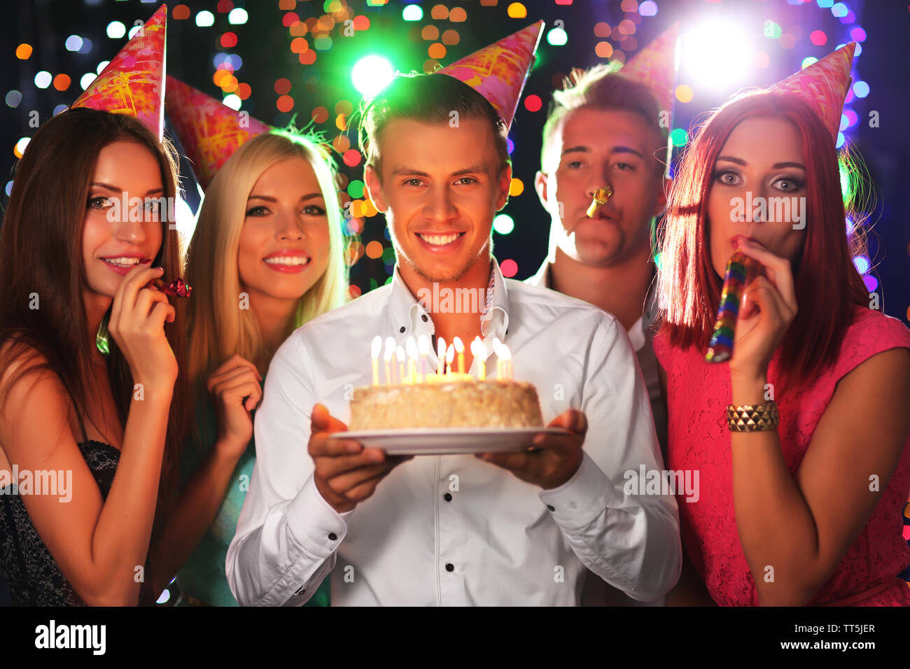 Birthday party in club Stock Photo - Alamy