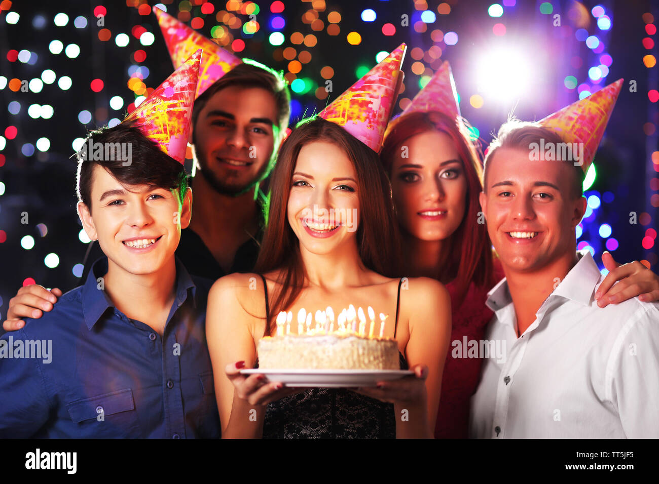 Birthday party in club Stock Photo - Alamy