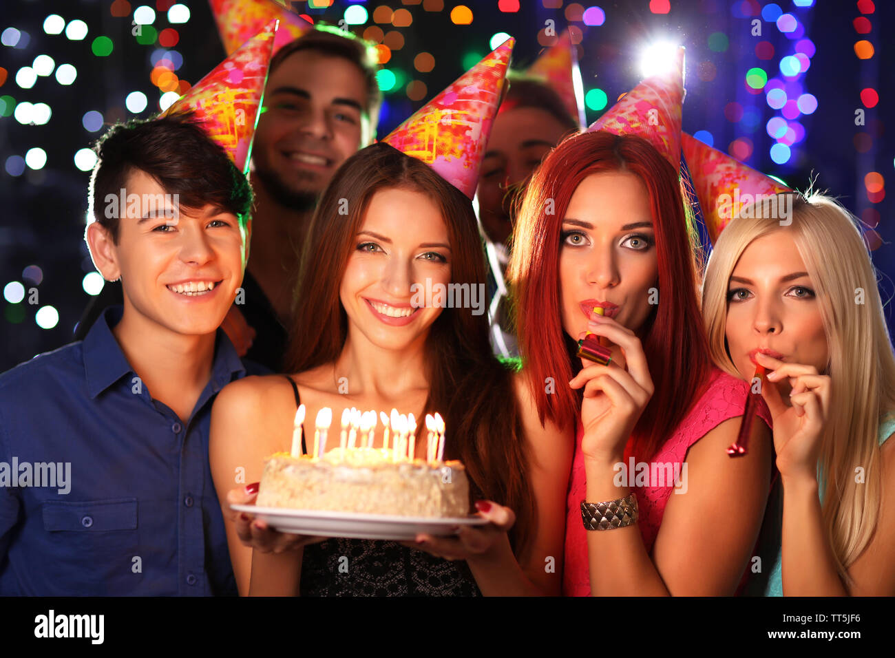 Birthday party in club Stock Photo - Alamy
