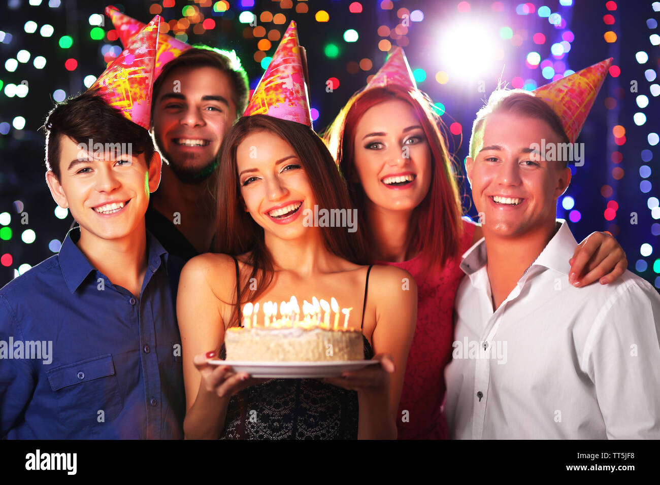 Birthday party in club Stock Photo - Alamy