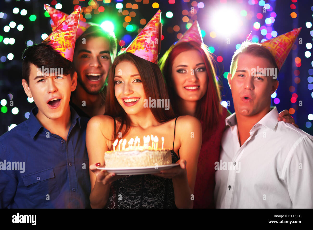 Birthday party in club Stock Photo - Alamy