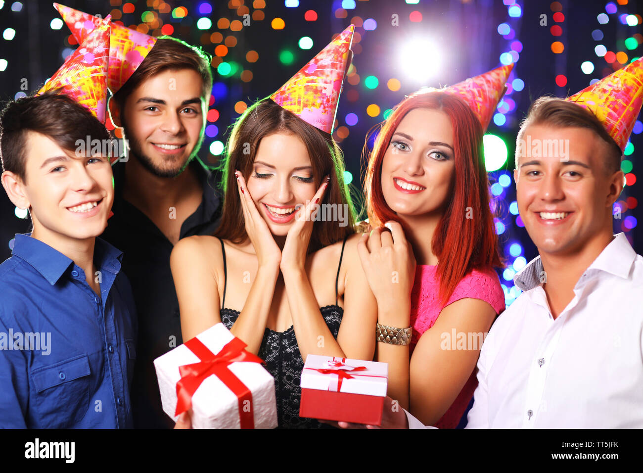 Birthday party in club Stock Photo - Alamy
