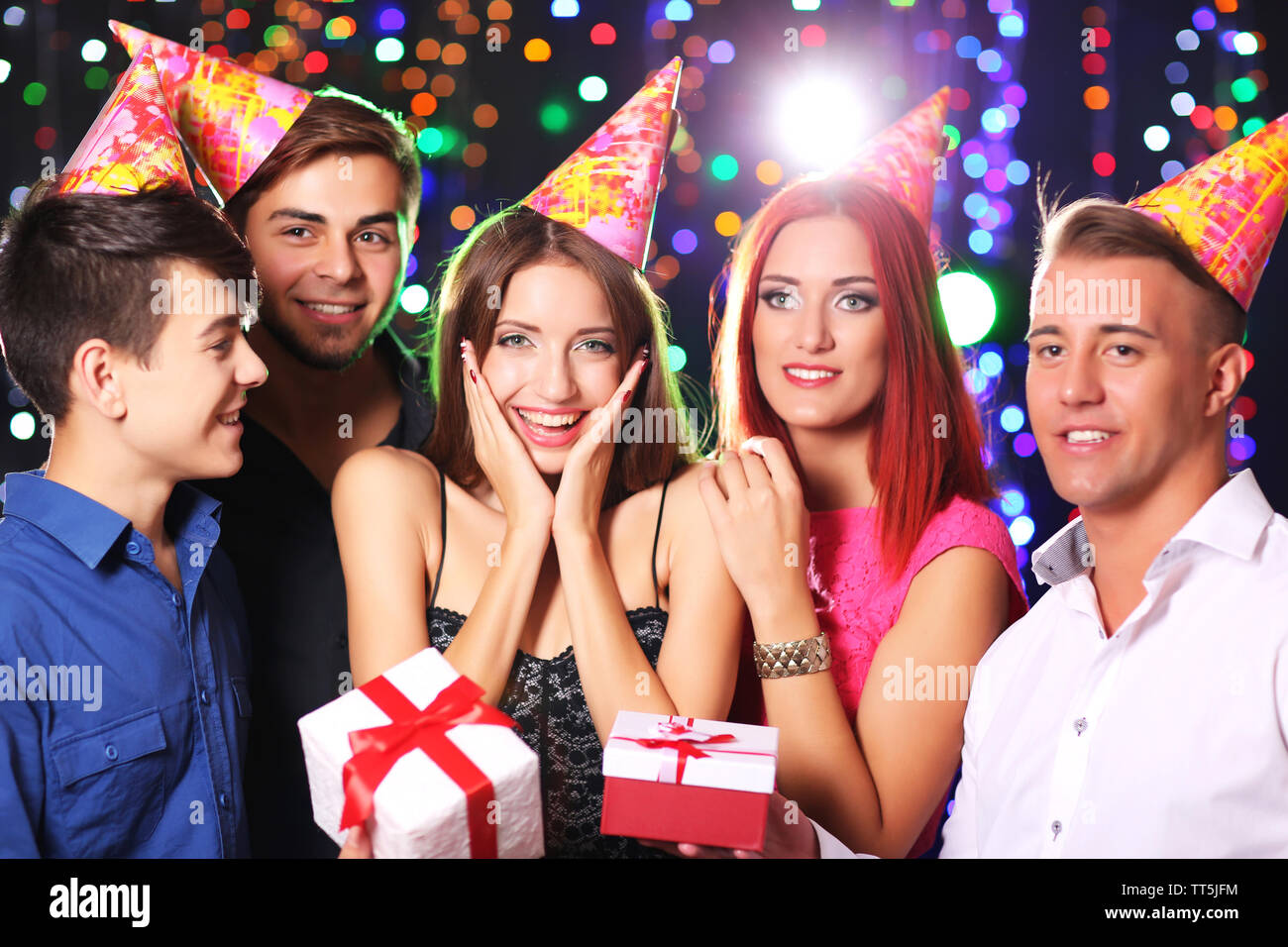 Birthday party in club Stock Photo - Alamy