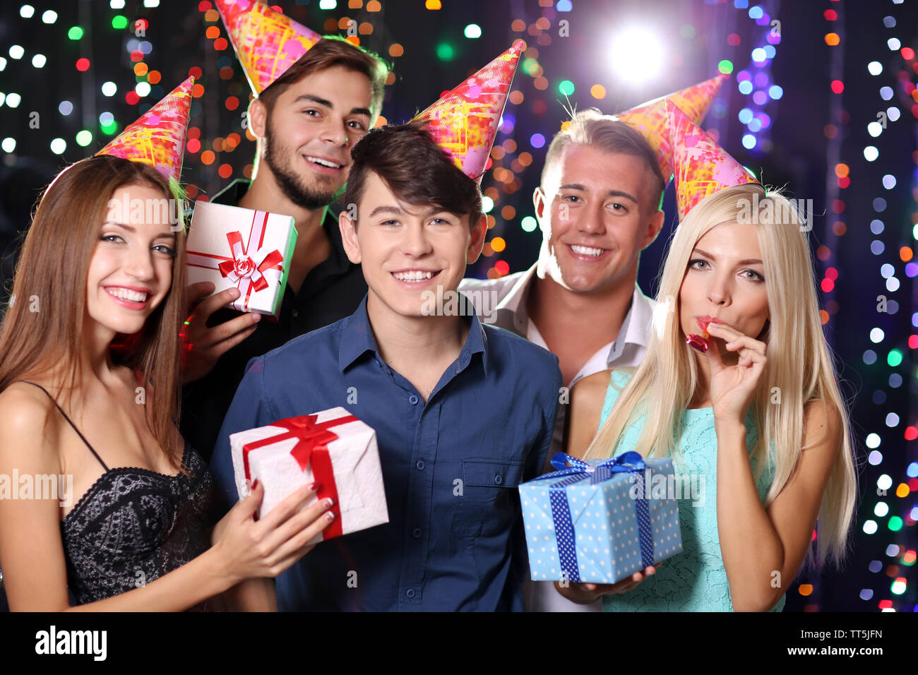 Birthday party in club Stock Photo - Alamy