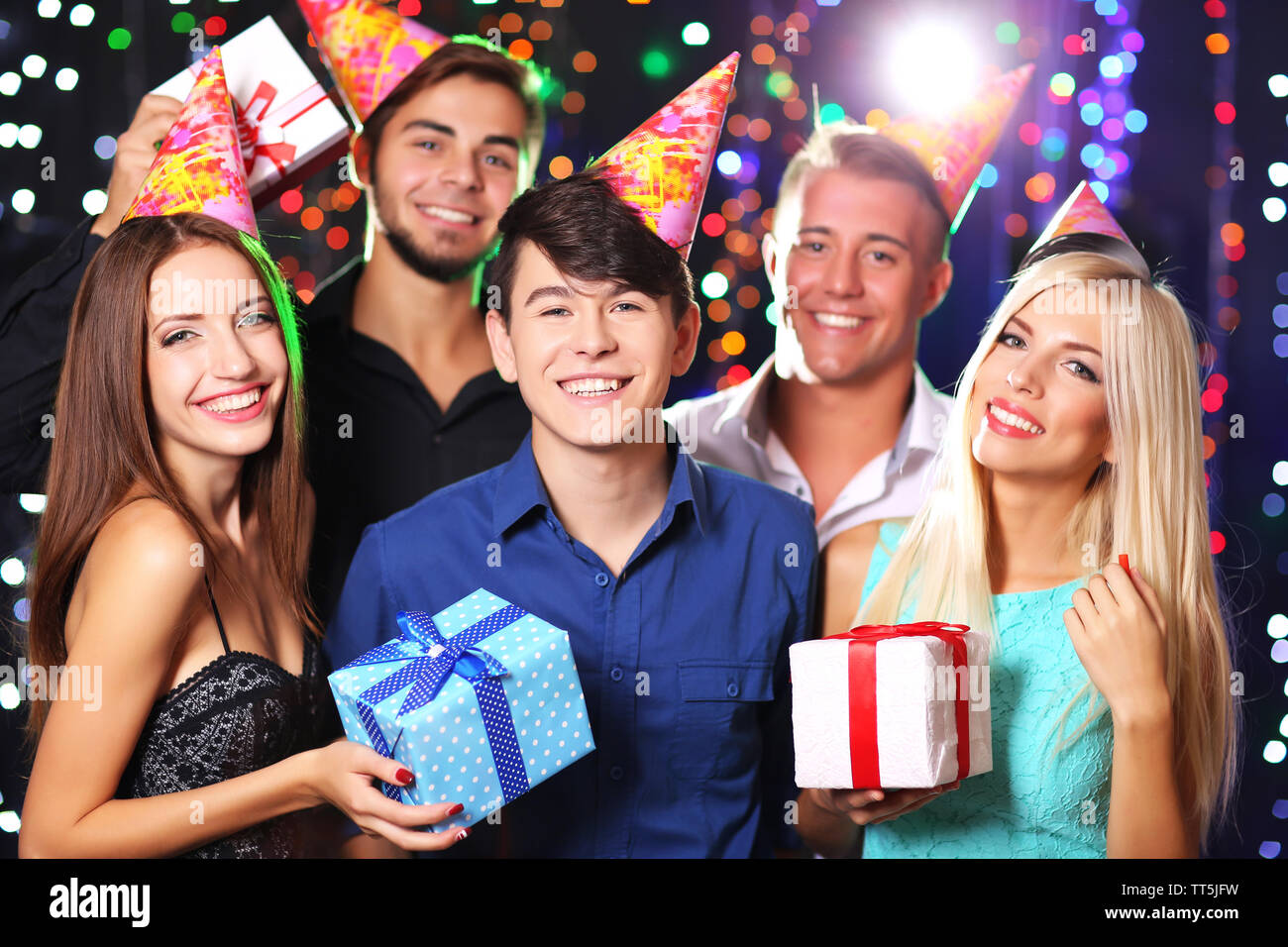 Birthday party in club Stock Photo - Alamy