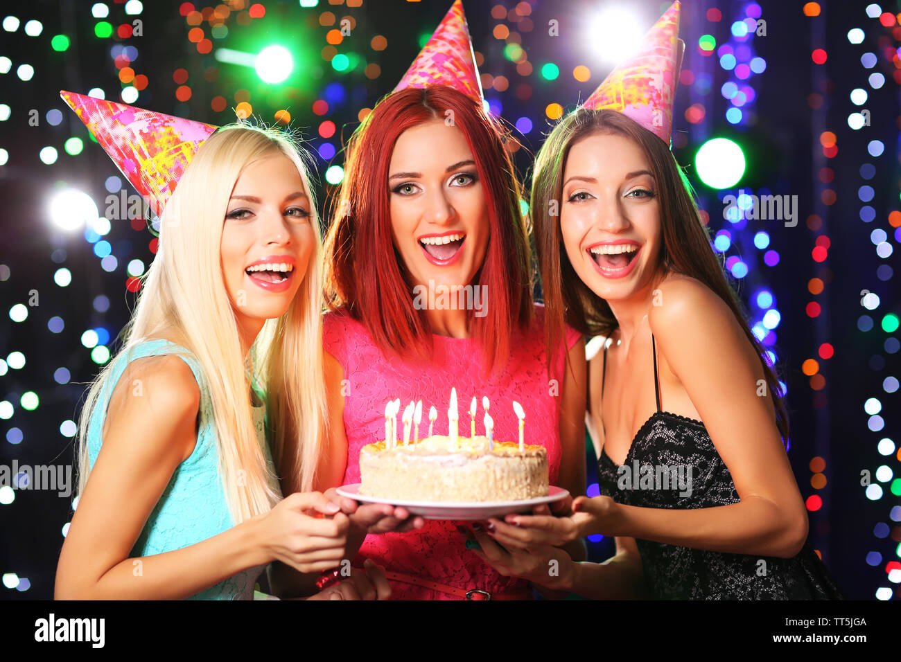 Birthday party in club Stock Photo - Alamy