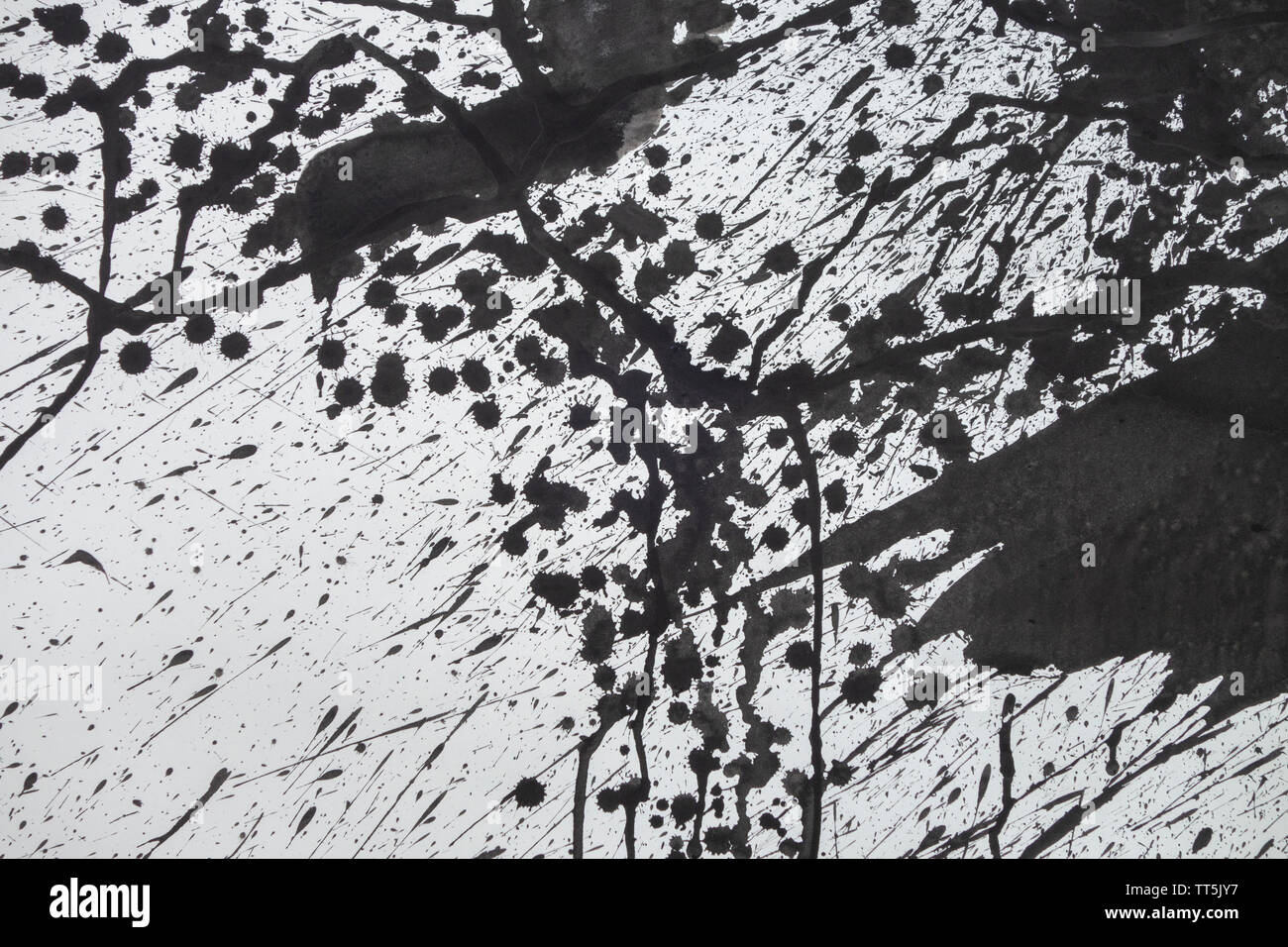 Black ink splatter paper hi-res stock photography and images - Alamy
