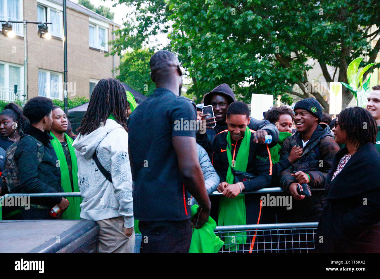 Rapper Stormzy attends the second anniversary of the Grenfell Fire ...