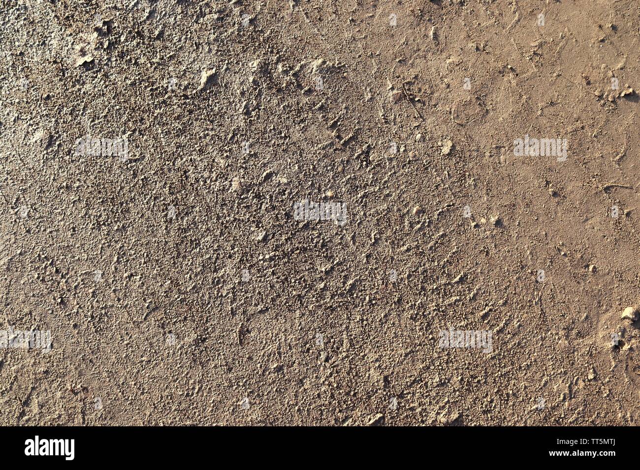 Close up detailed view on sandy ground surfaces in high resolution ...