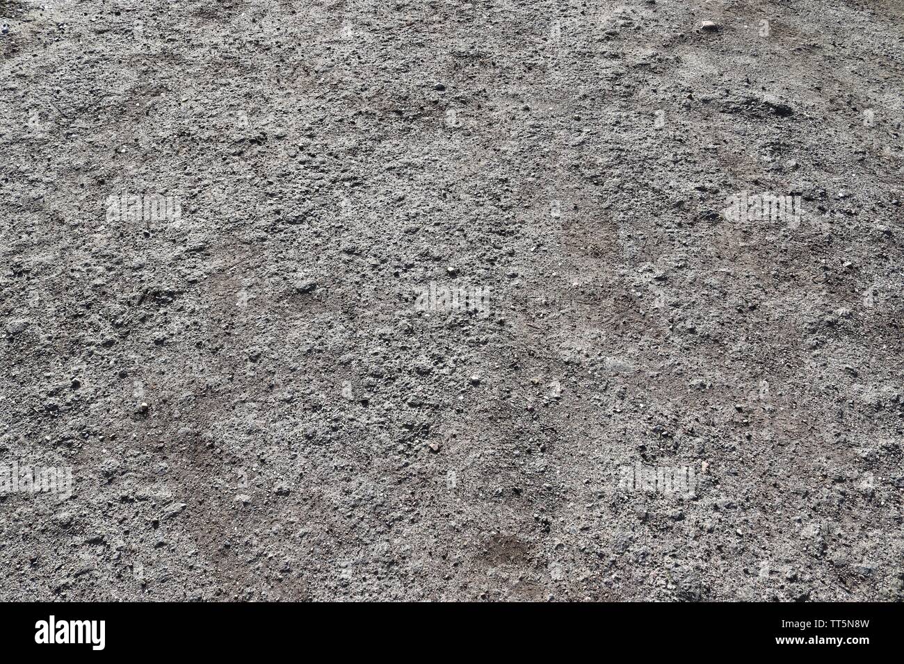 Close up detailed view on sandy ground surfaces in high resolution ...