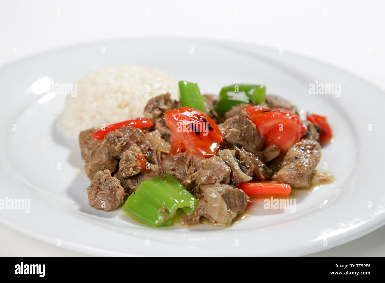 lamb saute turkish kebab cuisine Stock Photo - Alamy
