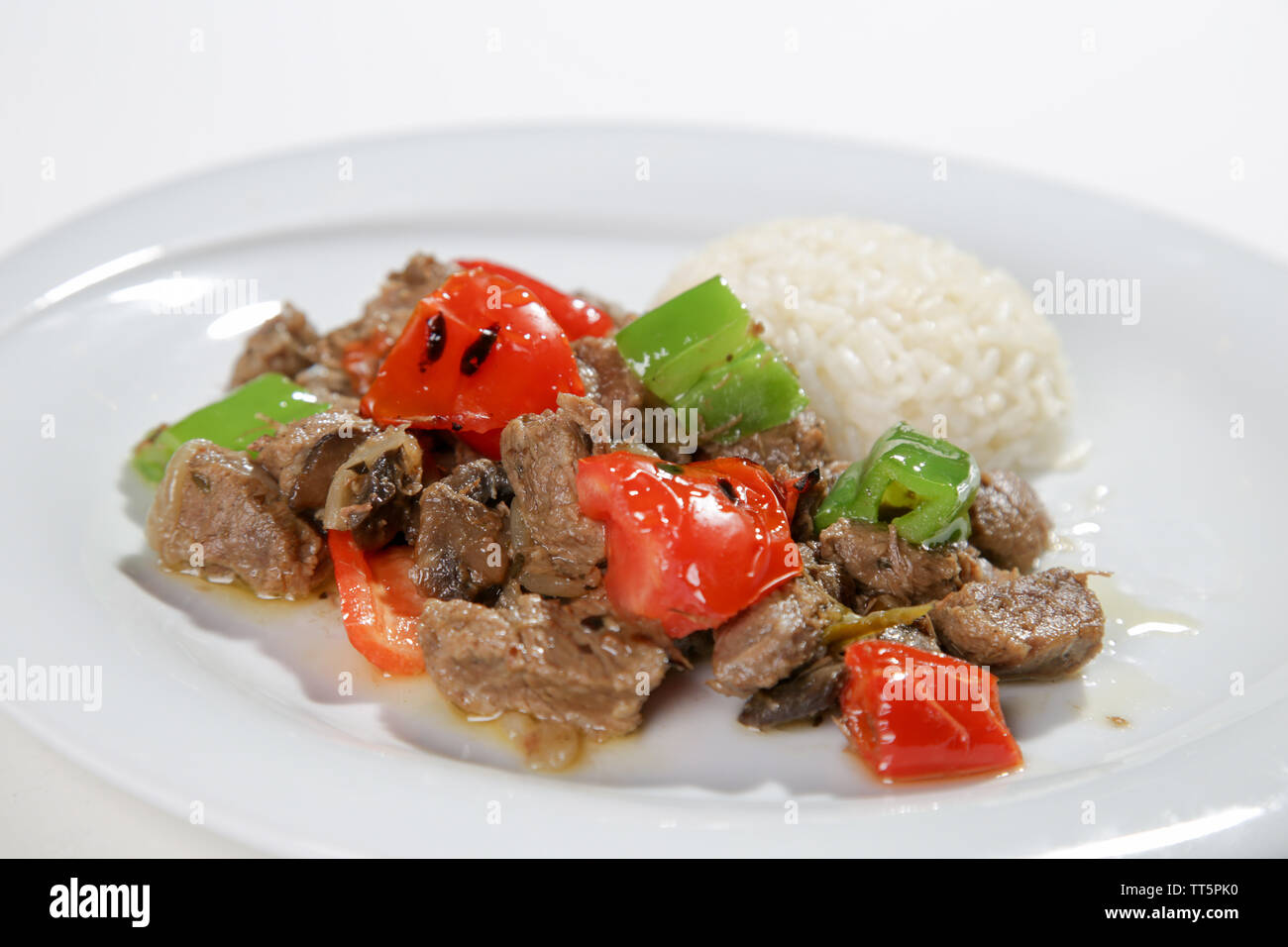 lamb saute turkish kebab cuisine Stock Photo - Alamy