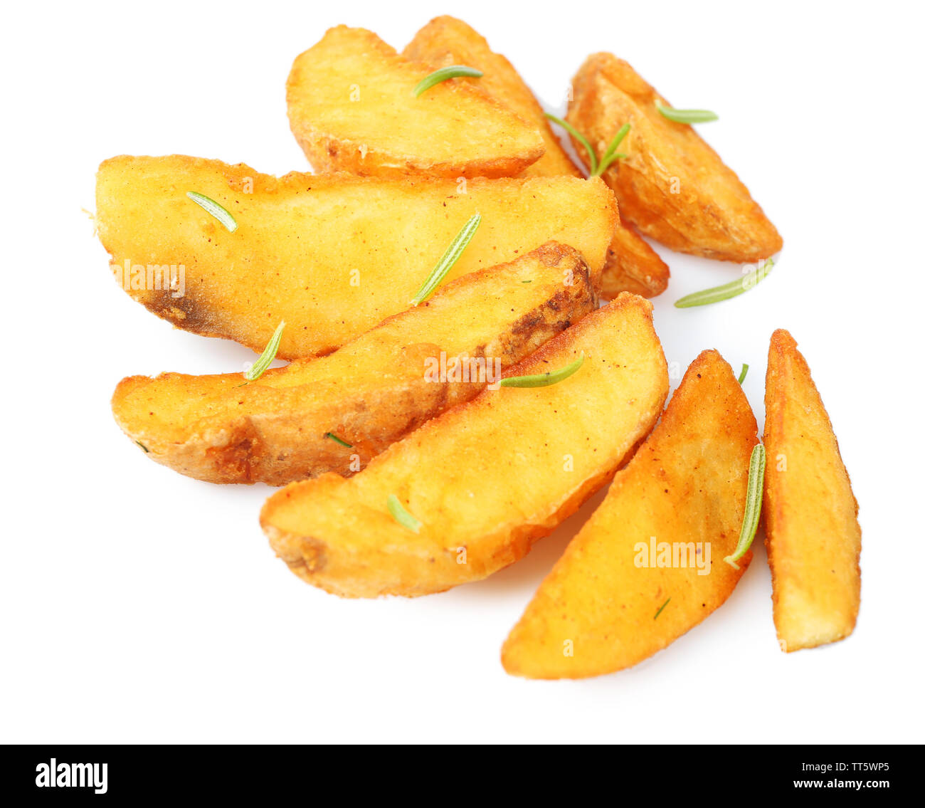 Homemade fried potato isolated on white Stock Photo - Alamy