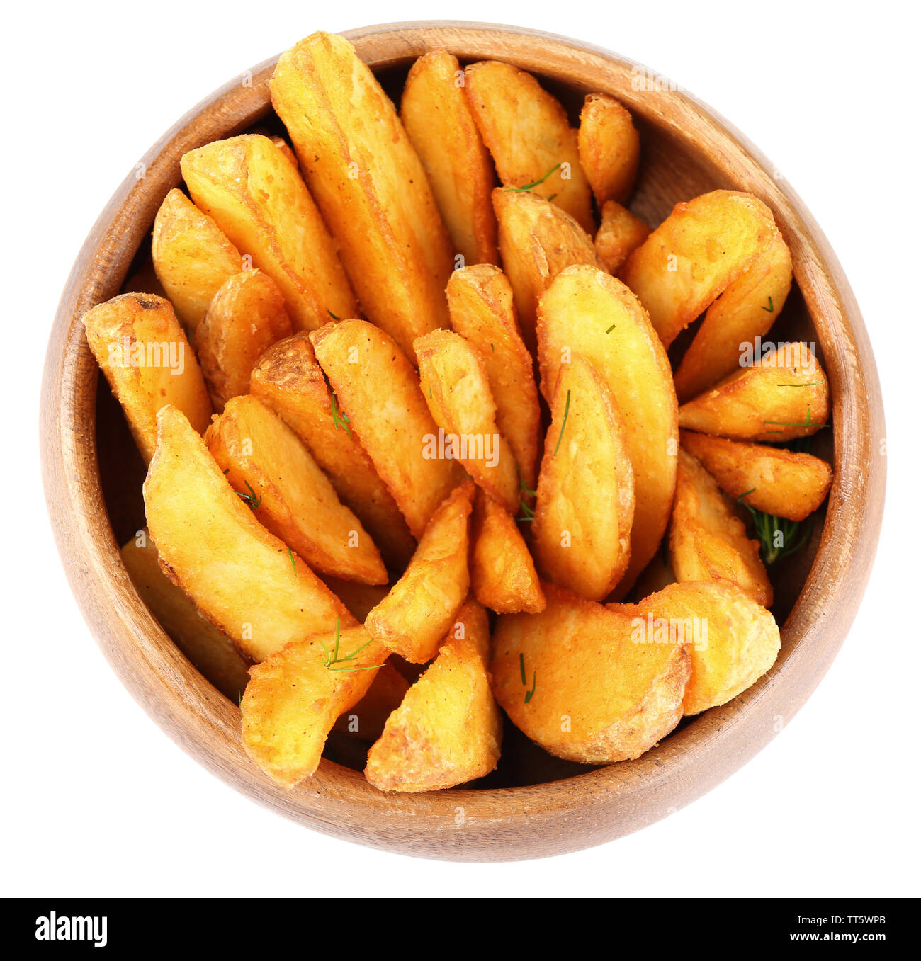 Homemade fried potato in bowl isolated on white Stock Photo - Alamy