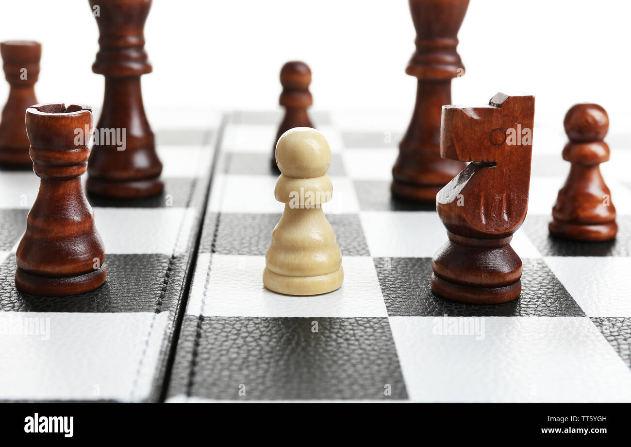 Individuality chess concept Stock Photo - Alamy