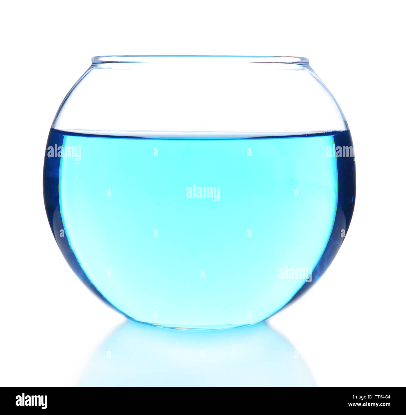 Fish bowl isolated on white Stock Photo - Alamy