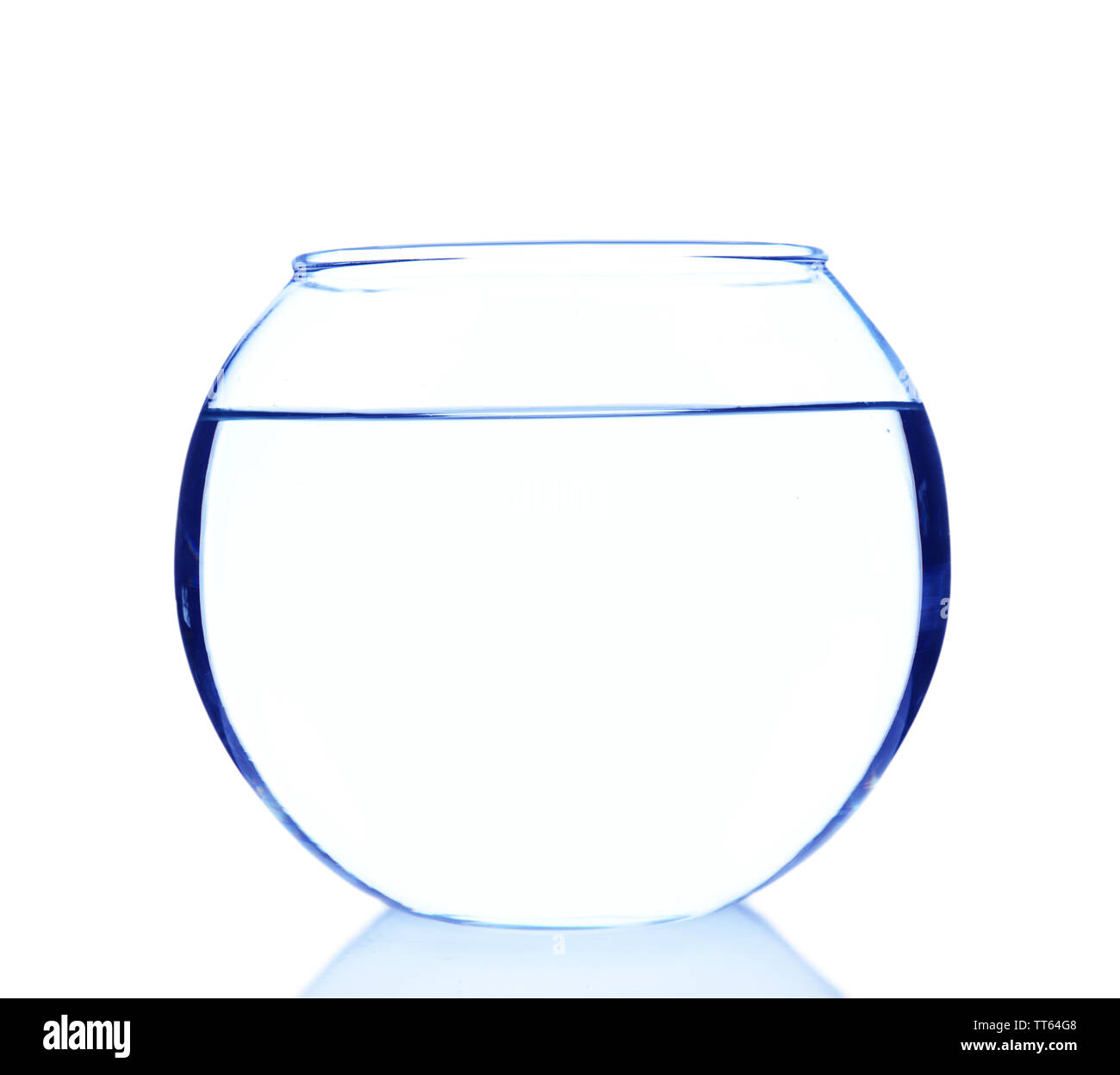 Fish bowl isolated on white Stock Photo - Alamy
