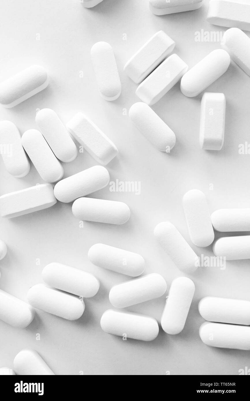 Pile of pills, close-up Stock Photo - Alamy