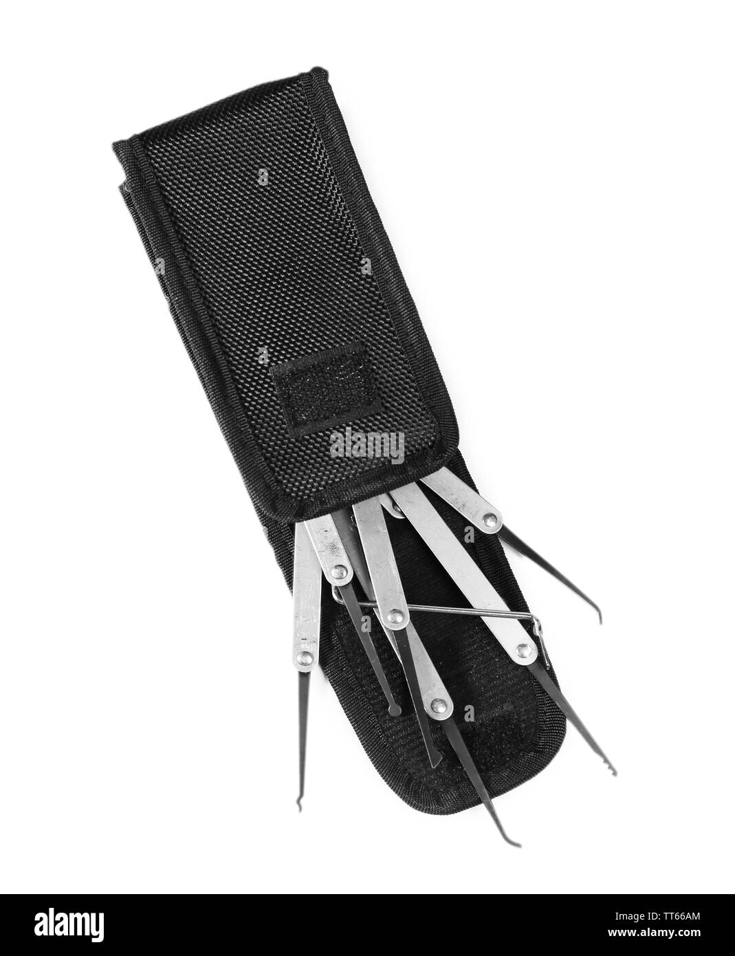 Lock picks isolated on white Stock Photo - Alamy
