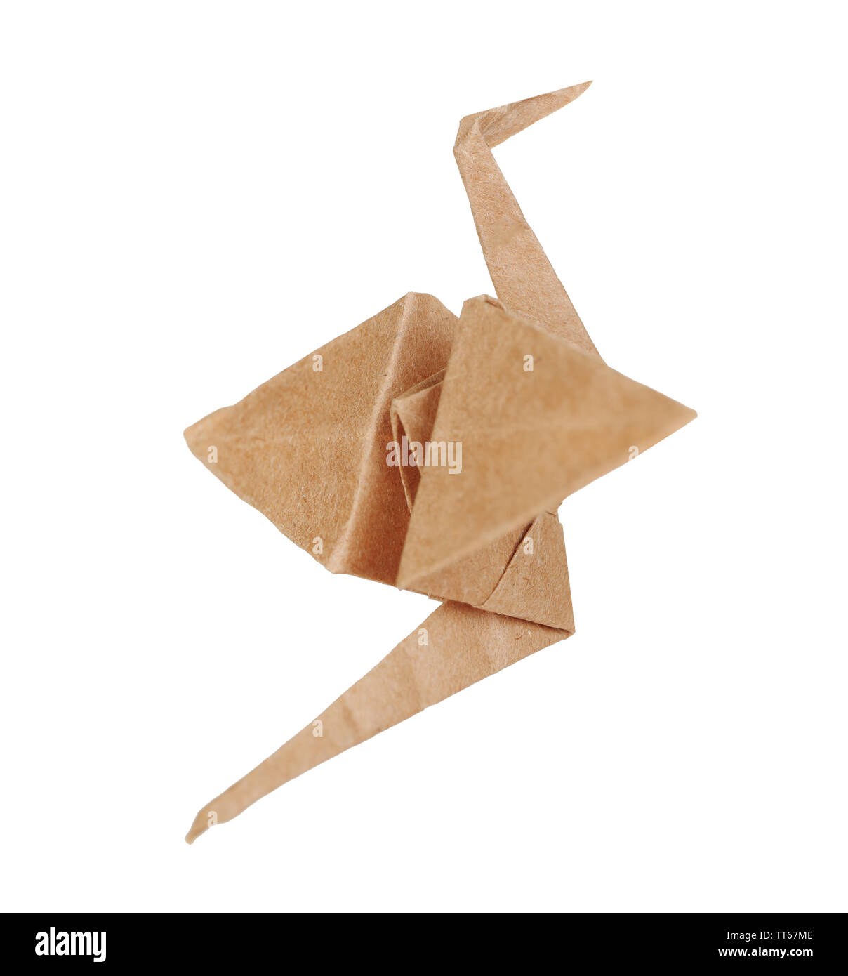 Origami crane, isolated on white Stock Photo - Alamy