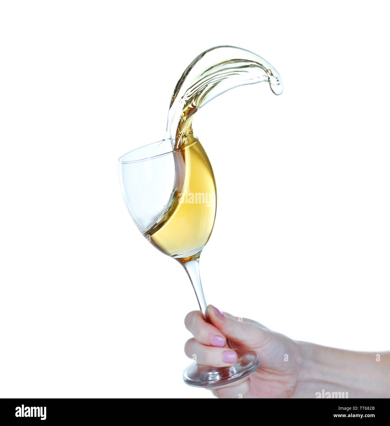Splash of wine isolated on white Stock Photo - Alamy
