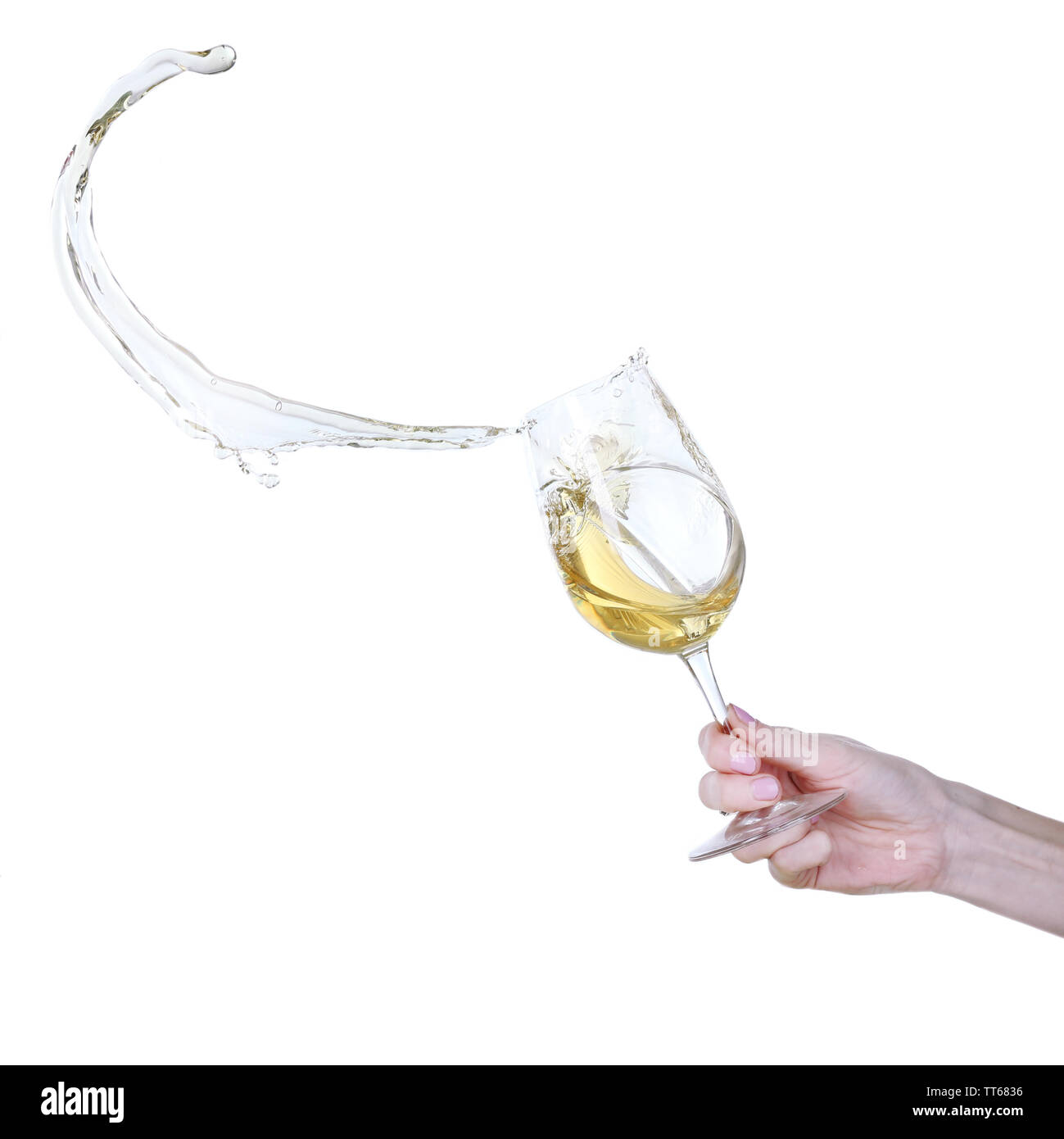 Splash of wine isolated on white Stock Photo - Alamy